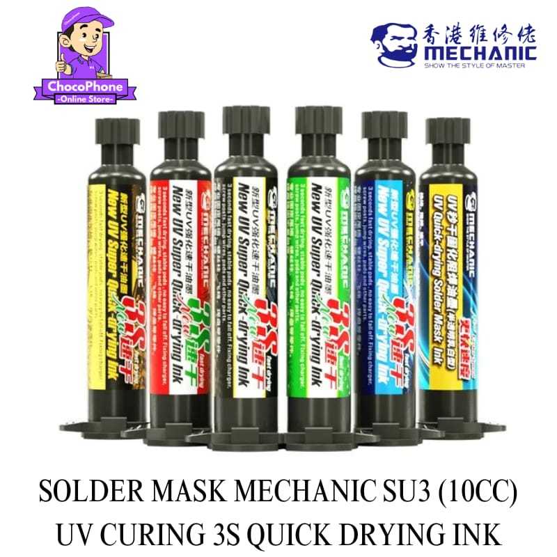 Jual Cat Pcb Mechanic SU3 (10CC) Uv Curing 3S Drying Ink Solder Mask ...