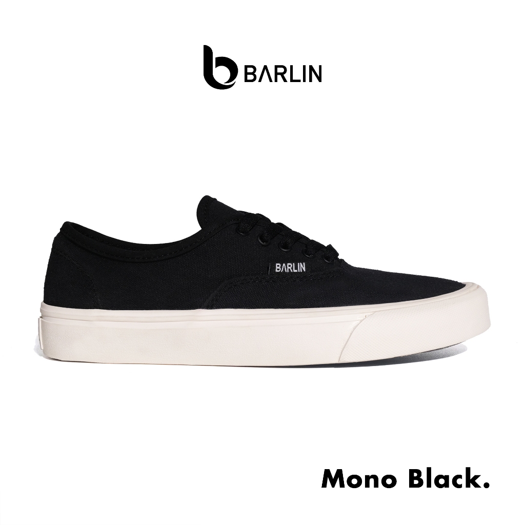 Jual BARLIN - Sepatu Sneakers Casual Pria Wanita - Terra Mono Black ...