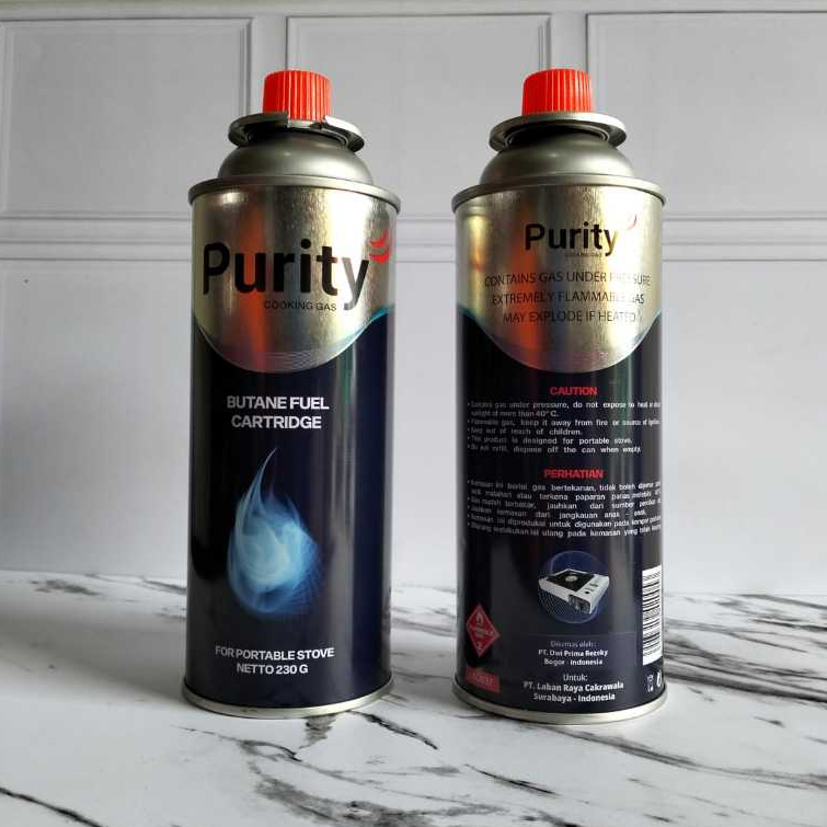 Jual PURITY BUTANE GAS FUEL 230gr, tabung gas kaleng portable | Shopee ...