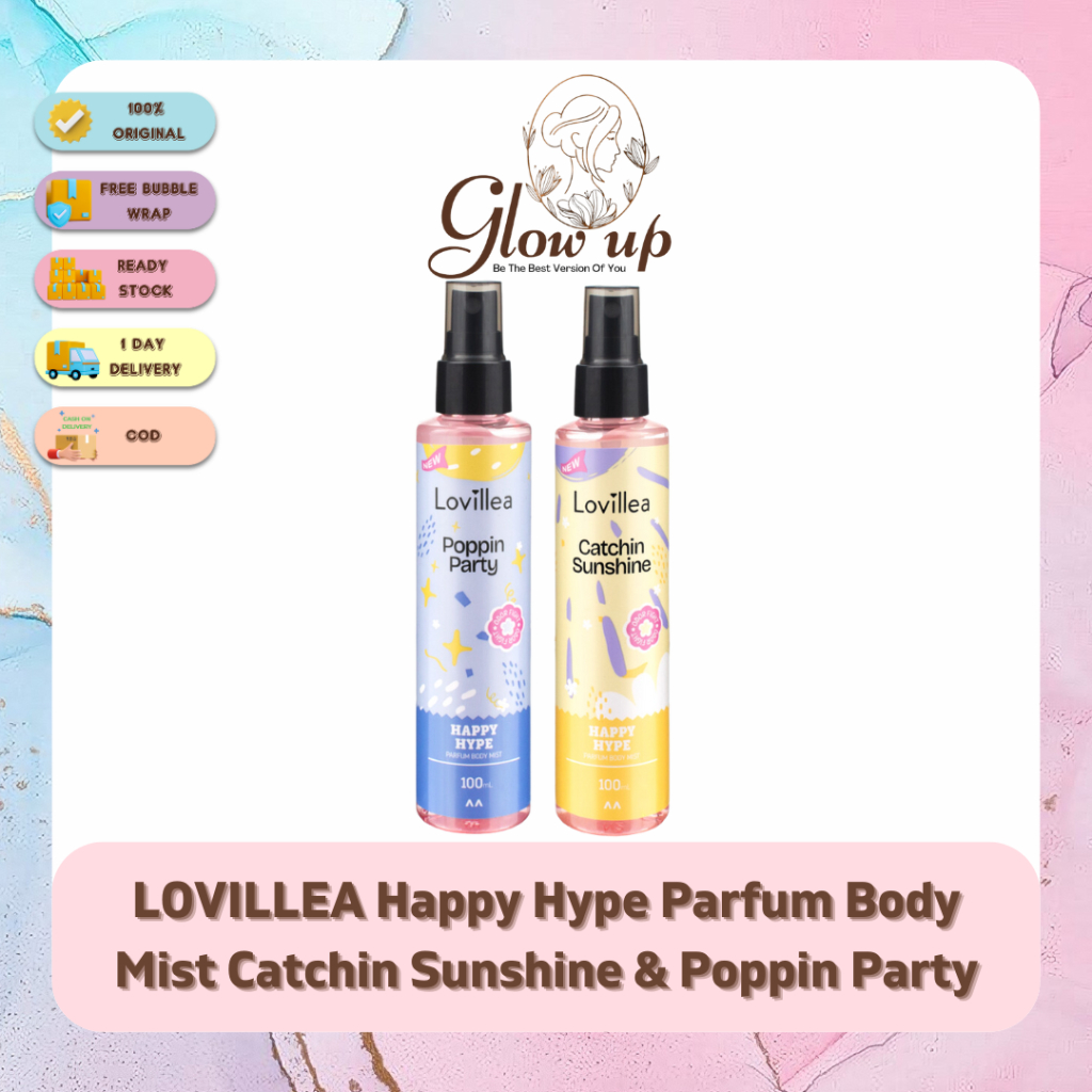 Jual LOVILLEA Happy Hype Parfum Body Mist Catchin Sunshine & Poppin ...