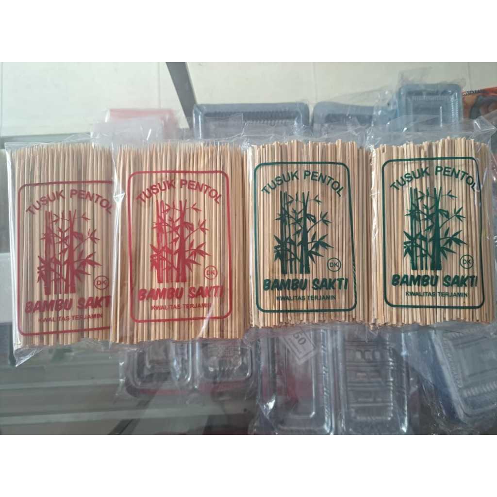 Jual Tusuk pentol cilok bambu runcing dan tumpul | Shopee Indonesia