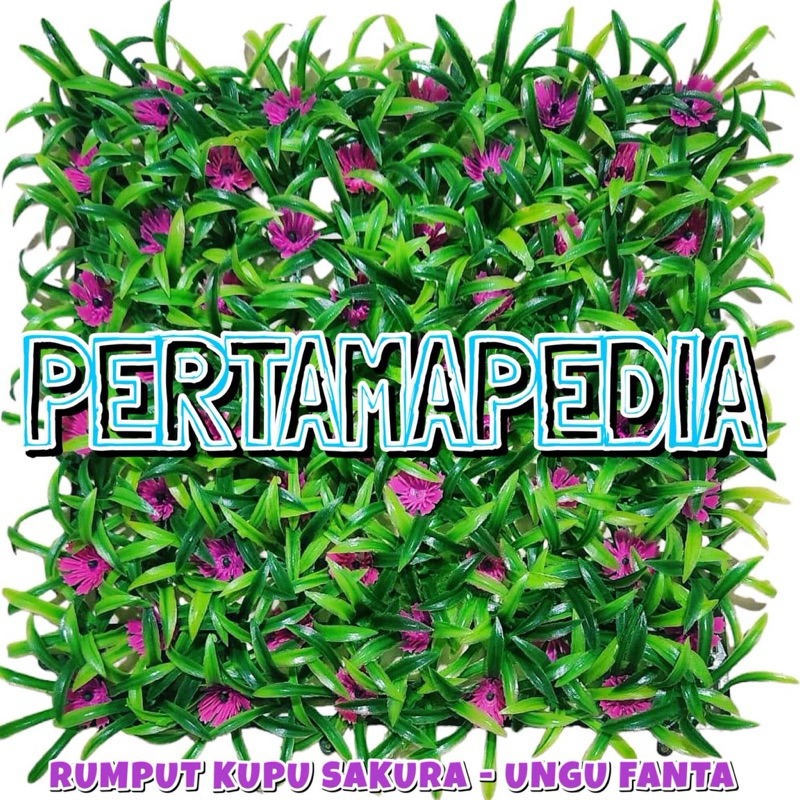 Jual Rumput Kupu Kupu Sakura Ukuran 25X25 Cm/ Rumput Plastik/ Rumput ...