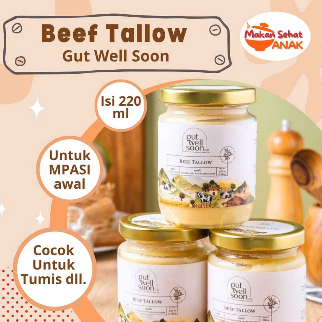 Jual GWS Beef Tallow Australian Grassfed/ Schmaltz (Chicken Oil) MPASI ...