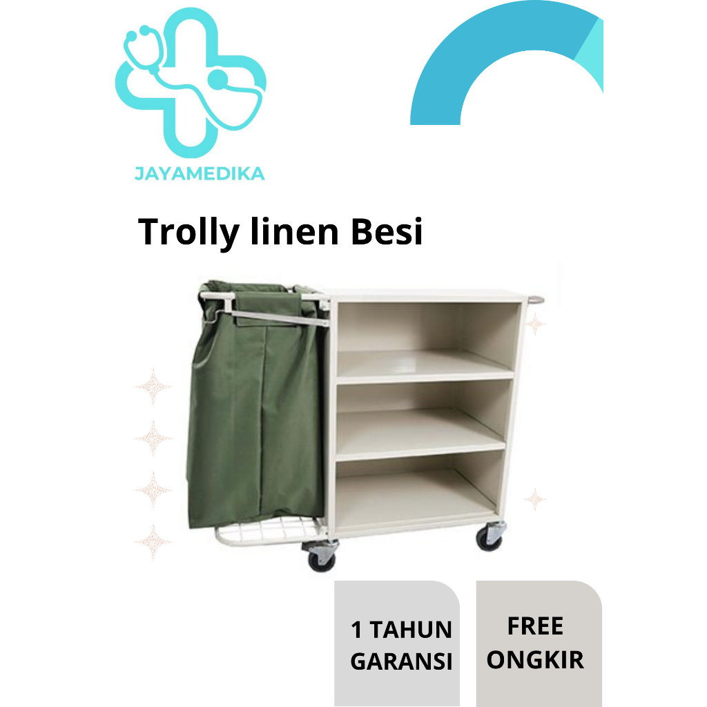 Jual Linen Trolly Linen Trolley Besi dan Stainless Berkualitas | Shopee ...