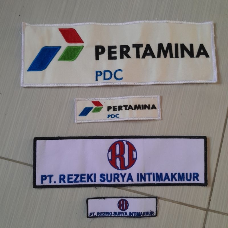 Jual logo bordir pertamina pdc dan rsi | Shopee Indonesia