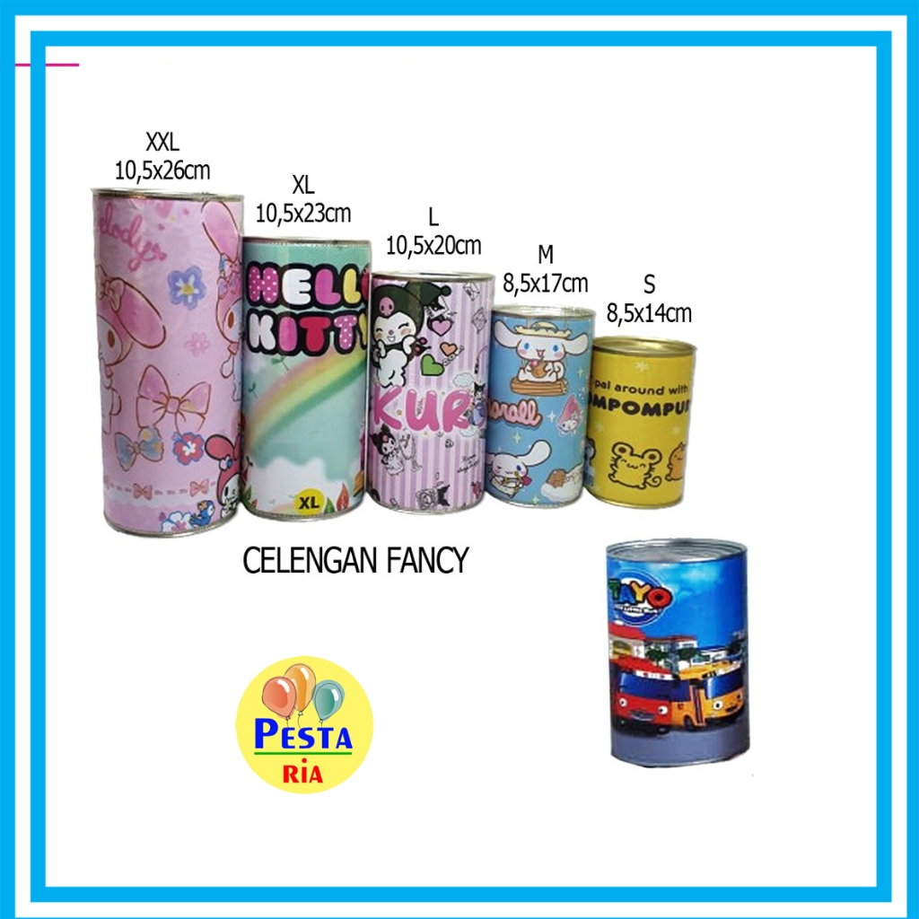 Jual (UK XL) CELENGAN KALENG, CELENGAN KARAKTER, CELENGAN TABUNG KALENG ...
