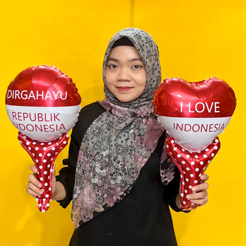 Jual Balon foil pentung merah putih kemerdekaan HUT RI 17 agustus ...