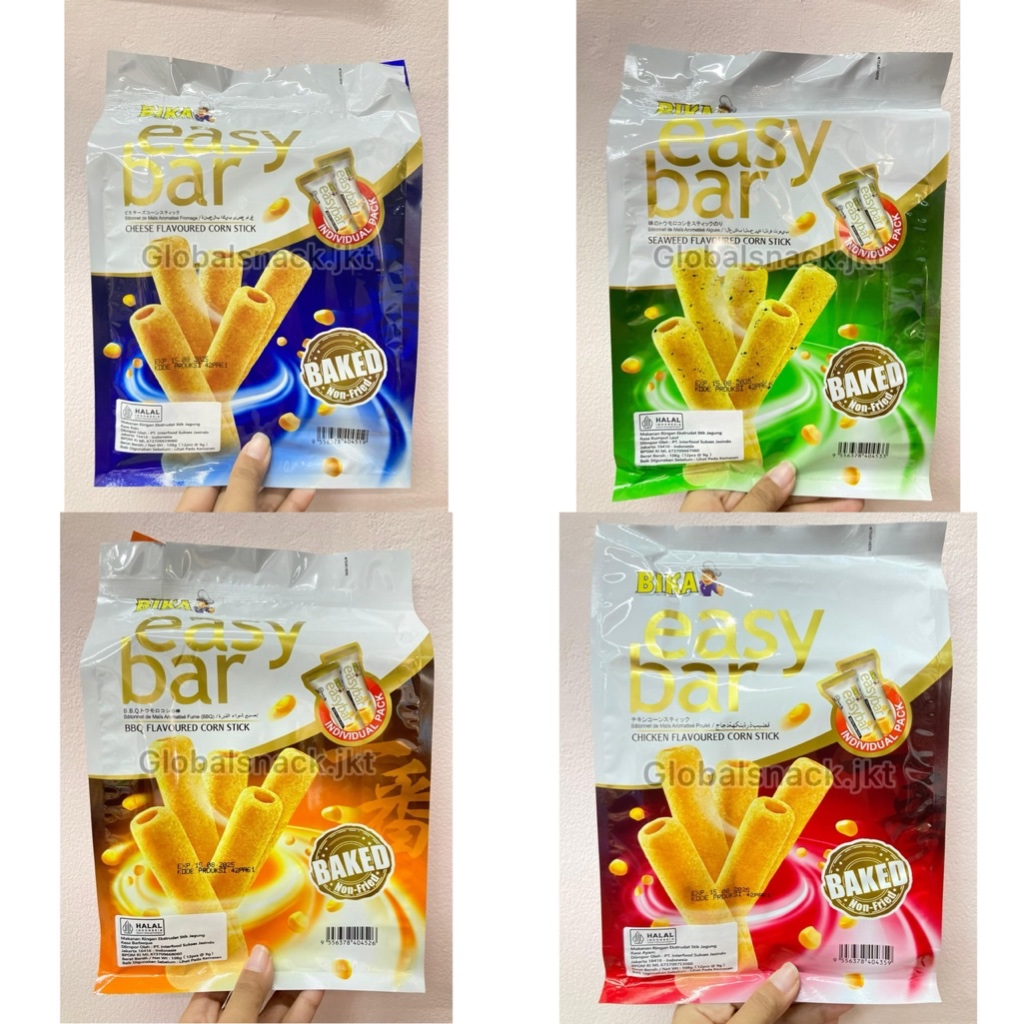 Jual BIKA EASY BAR CORN STICK SEAWEED / CHICKEN / CHEESE / BBQ | Shopee ...