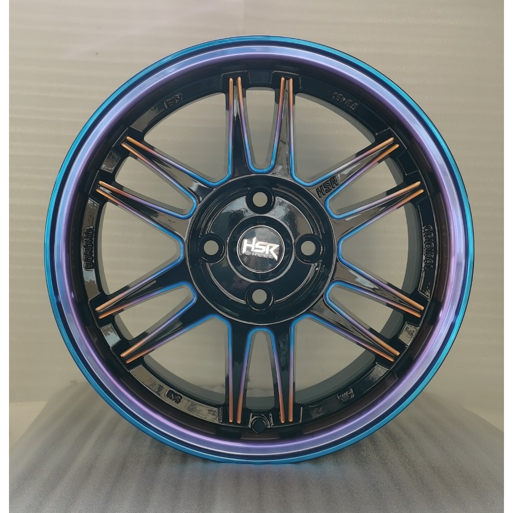 Jual Velg Mobil HSR Bly01 Ring 15 Lebar 65 Lobang 4 Single Pcd 4x100 ...