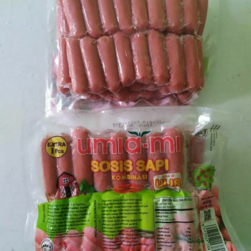 Jual sosis sapi Frozen food umiami isi 50 450gr | Shopee Indonesia