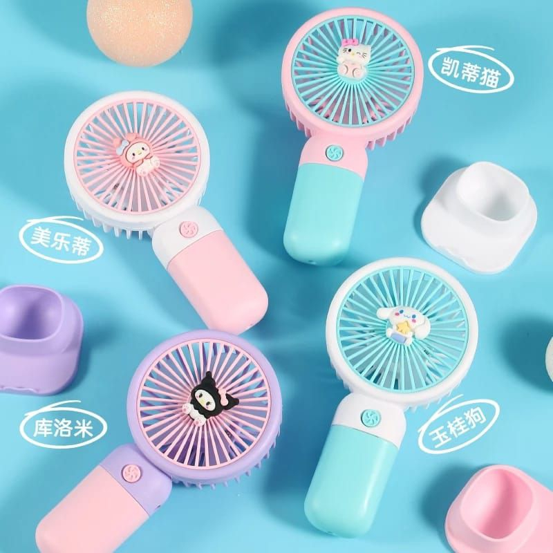Jual Kipas Angin Mini Portable / Kipas Karakter Bentuk Sanrio Buah ...