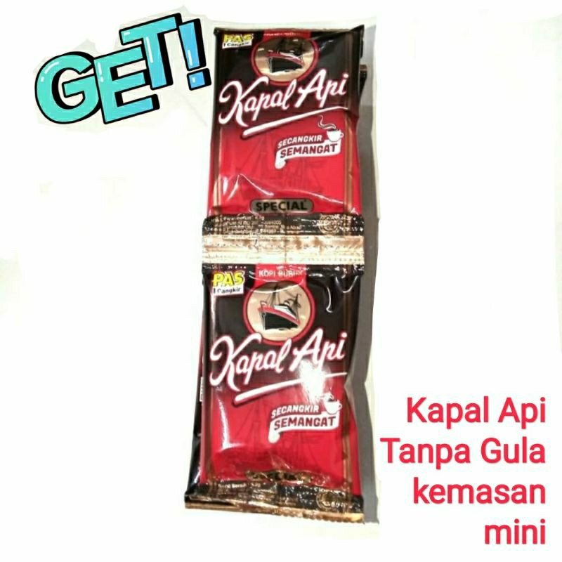 Jual kopi bubuk kapal api mini isi 10 sct | kecil tanpa gula | Shopee ...