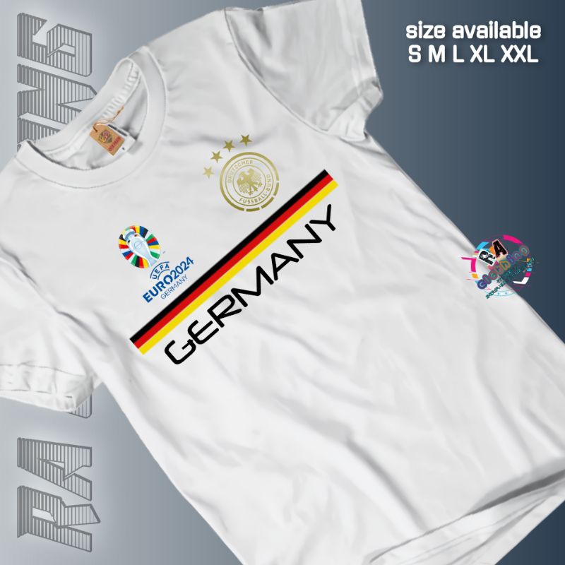 Jual kaos timnas Jerman euro 24 cotton premium baju nobar euro 24 ...