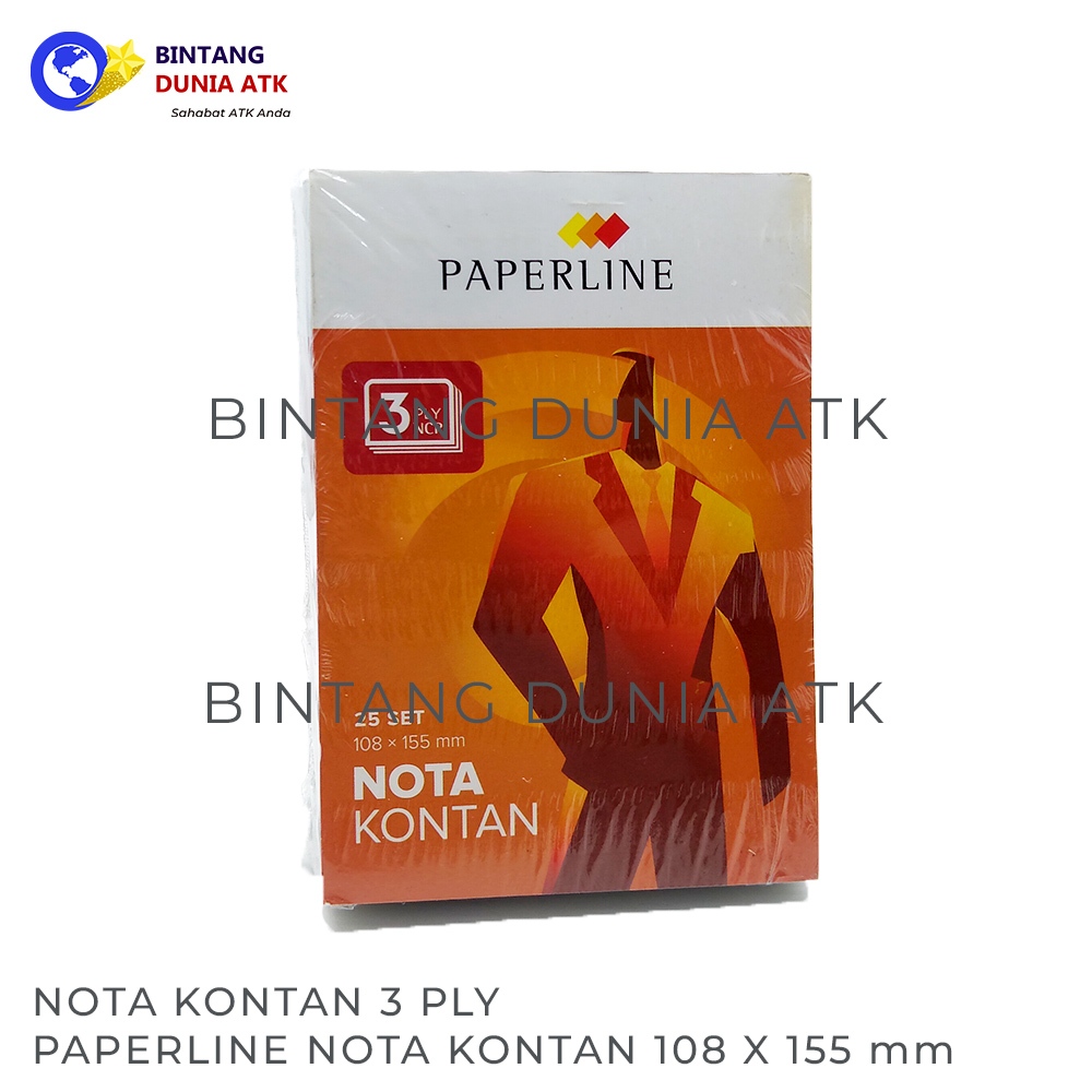 Jual Nota Bon / Buku Nota / Nota Kontan Paperline 1-2-3 PLY NCR ...