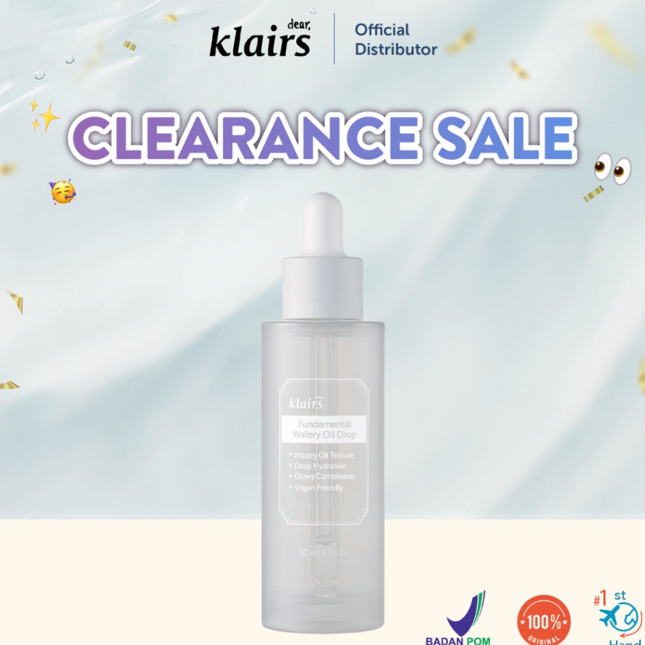 Jual STAR Official Distributor Dear Klairs Fundamental Watery Oil Drop ...