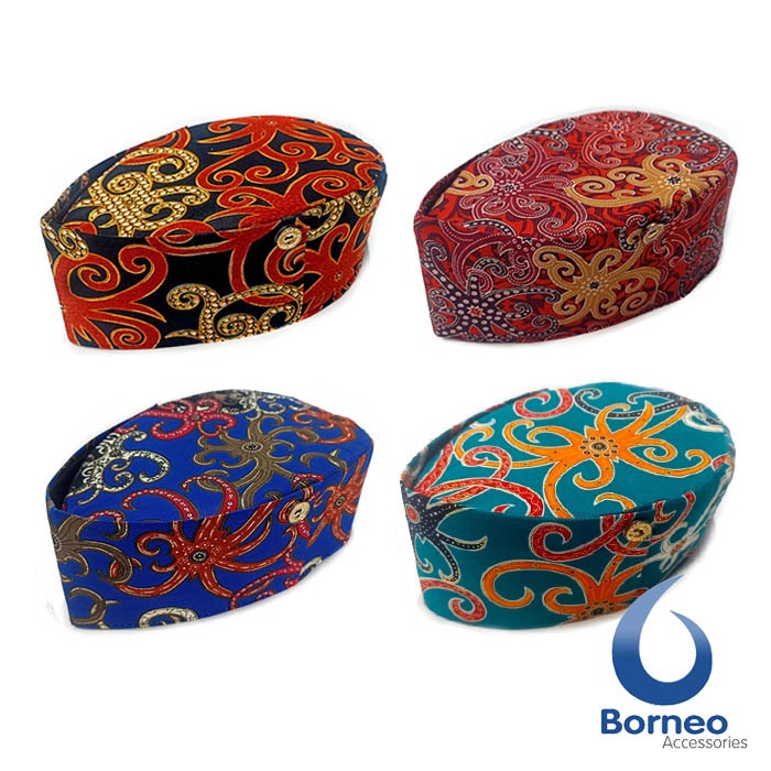 Jual Peci Kopiah Songkok Batik Kalimantan 01 | Shopee Indonesia