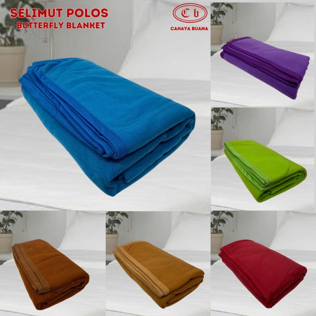 Jual Selimut Polos Butterfly Langket / Selimut Hotel / Klinik / Rumah ...