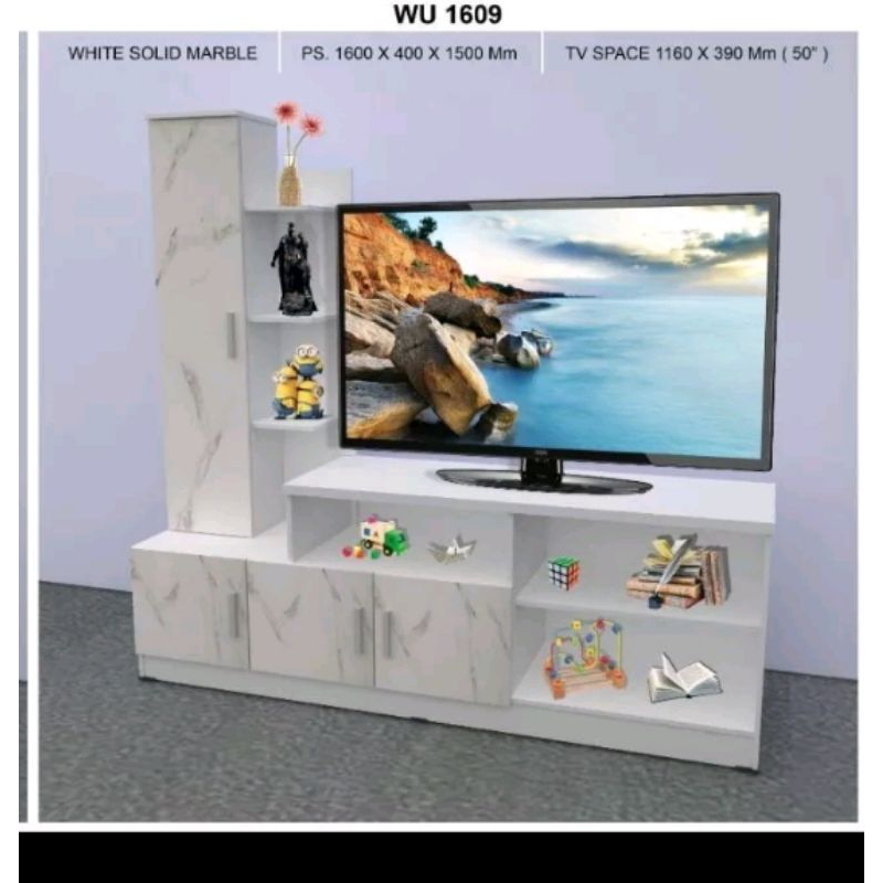 Jual RAK TV MINIMALIS BESAR 1608 / RAK TV MINIMALIS BARU bandung / RAK ...