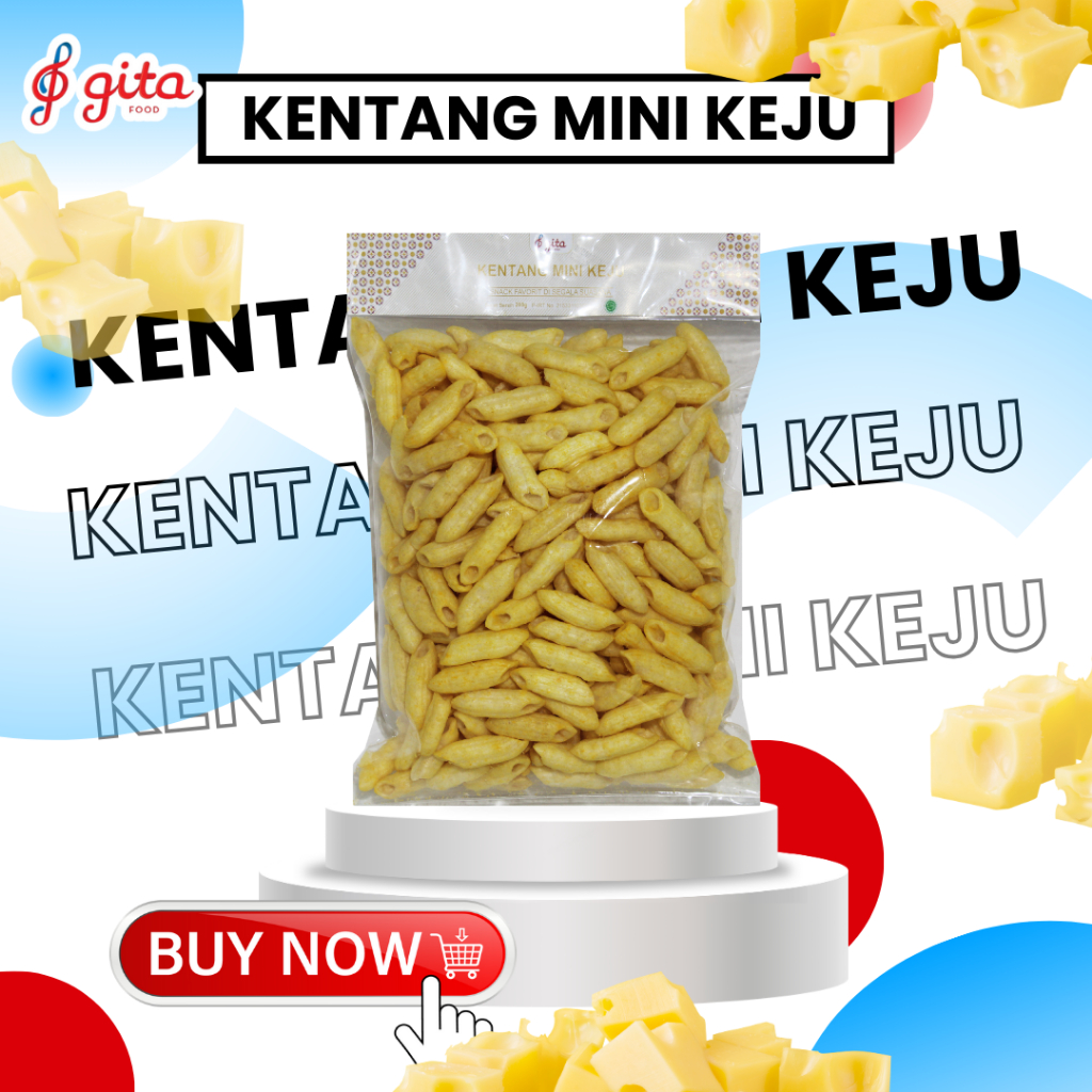 Jual Snack Kentang Mini Keju Manis Gurih Kemasan [200 g] | Shopee Indonesia