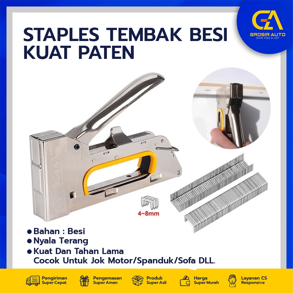 Jual GrosirAuto Staples Tembak Staple Gun Tacker Jok Motor Steples ...
