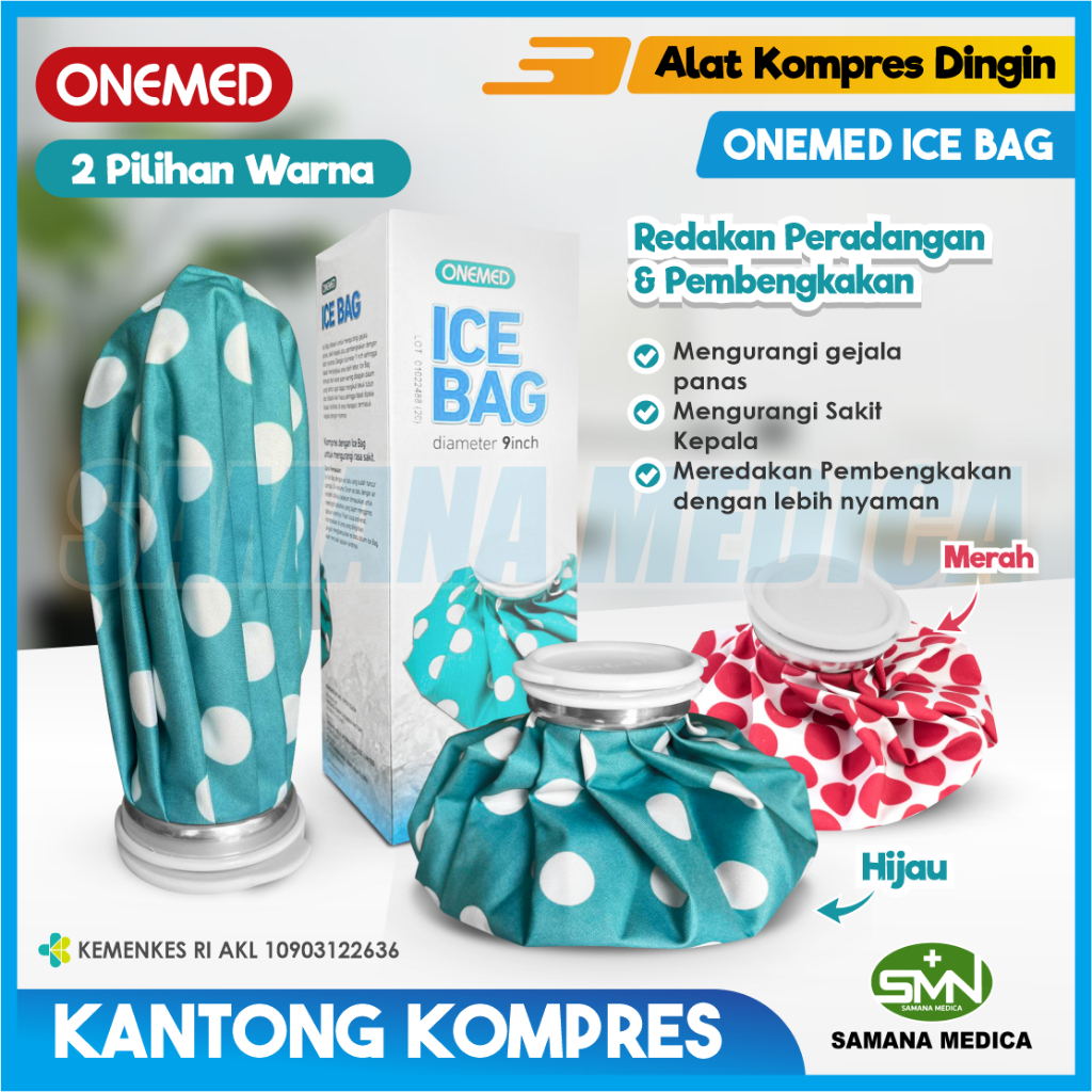 Jual Kantong Kompres Kain ONEMED Ice Bag Alat Kompres Dingin - Diameter ...