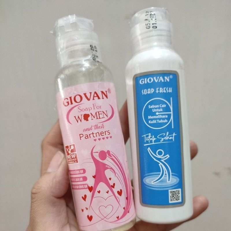 Jual Sabun Giovan Biru 90ml dan Merah 90ml | Shopee Indonesia