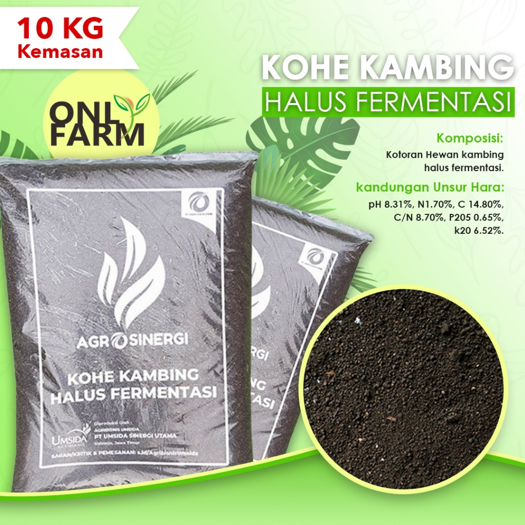 Jual Kemasan 10Kg Kohe Kambing Fermentasi Halus | Shopee Indonesia