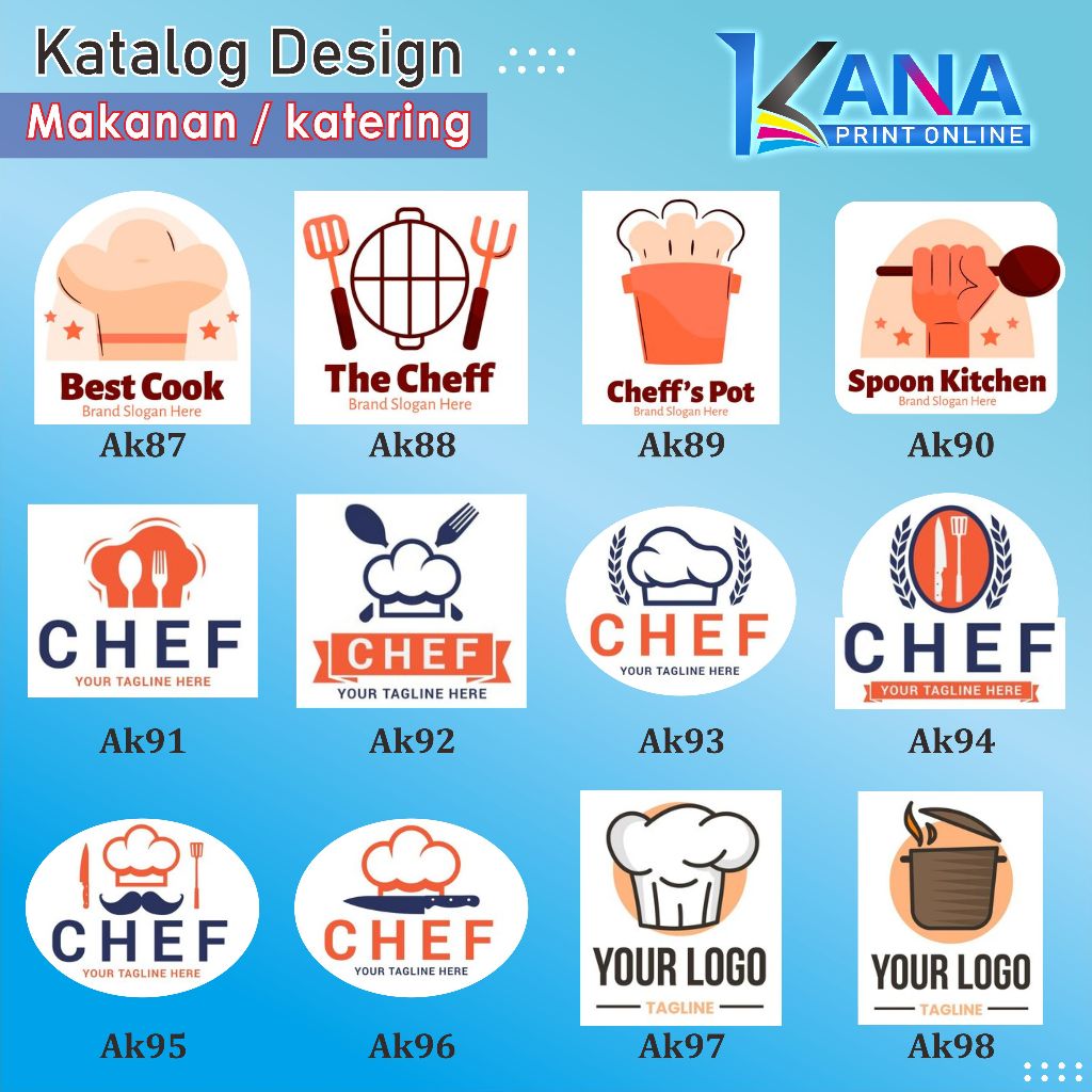 Jual Print Stiker Lebel makanan Katering / Cetak Sticker Label Vynil ...