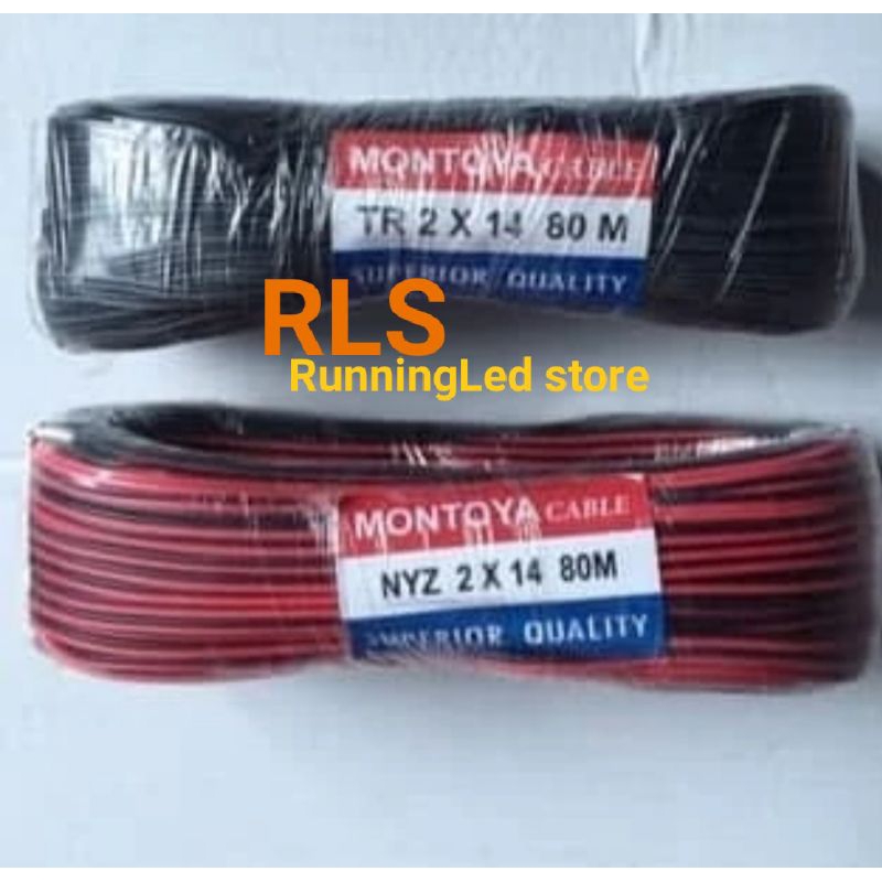 Jual kabel 2×14 80m /di ganti jadi kabel Montoya NYZ TR 2X12 80meer ...