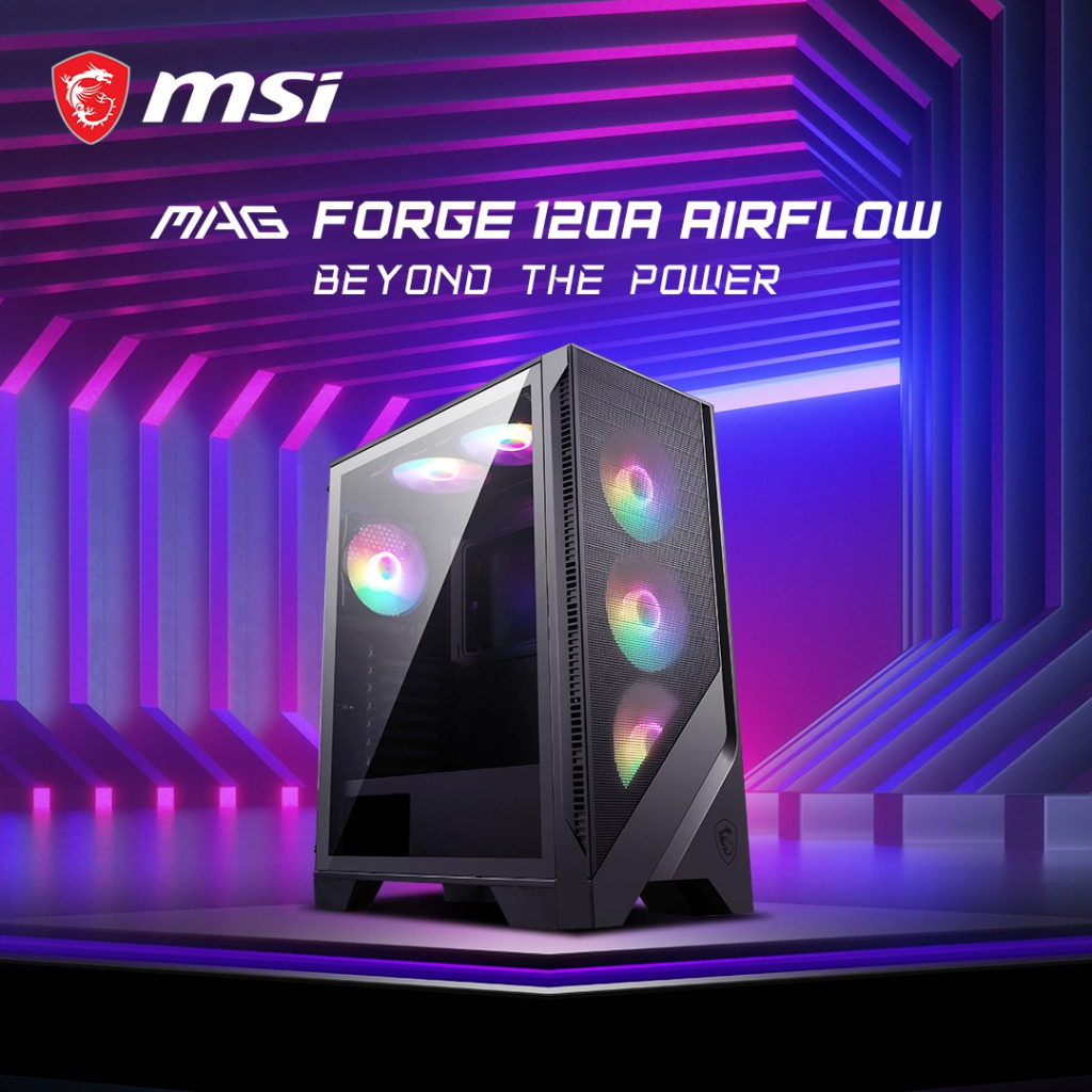 Jual Casing MSI MAG Forge 120A Airflow ATX - Case PC | Shopee Indonesia