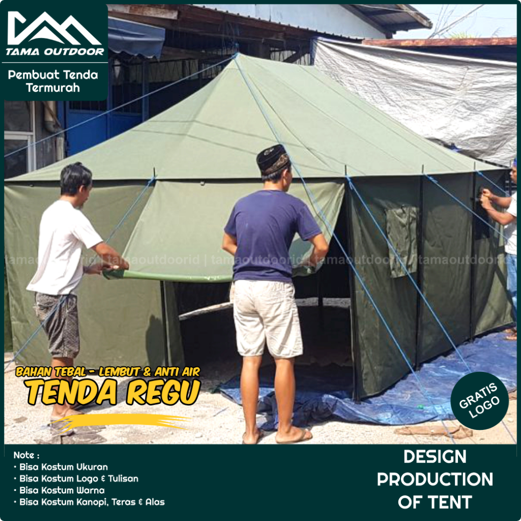 Jual Tenda Regu Pramuka Outdoor Camping Komando - Tidak Rembes Anti Air ...