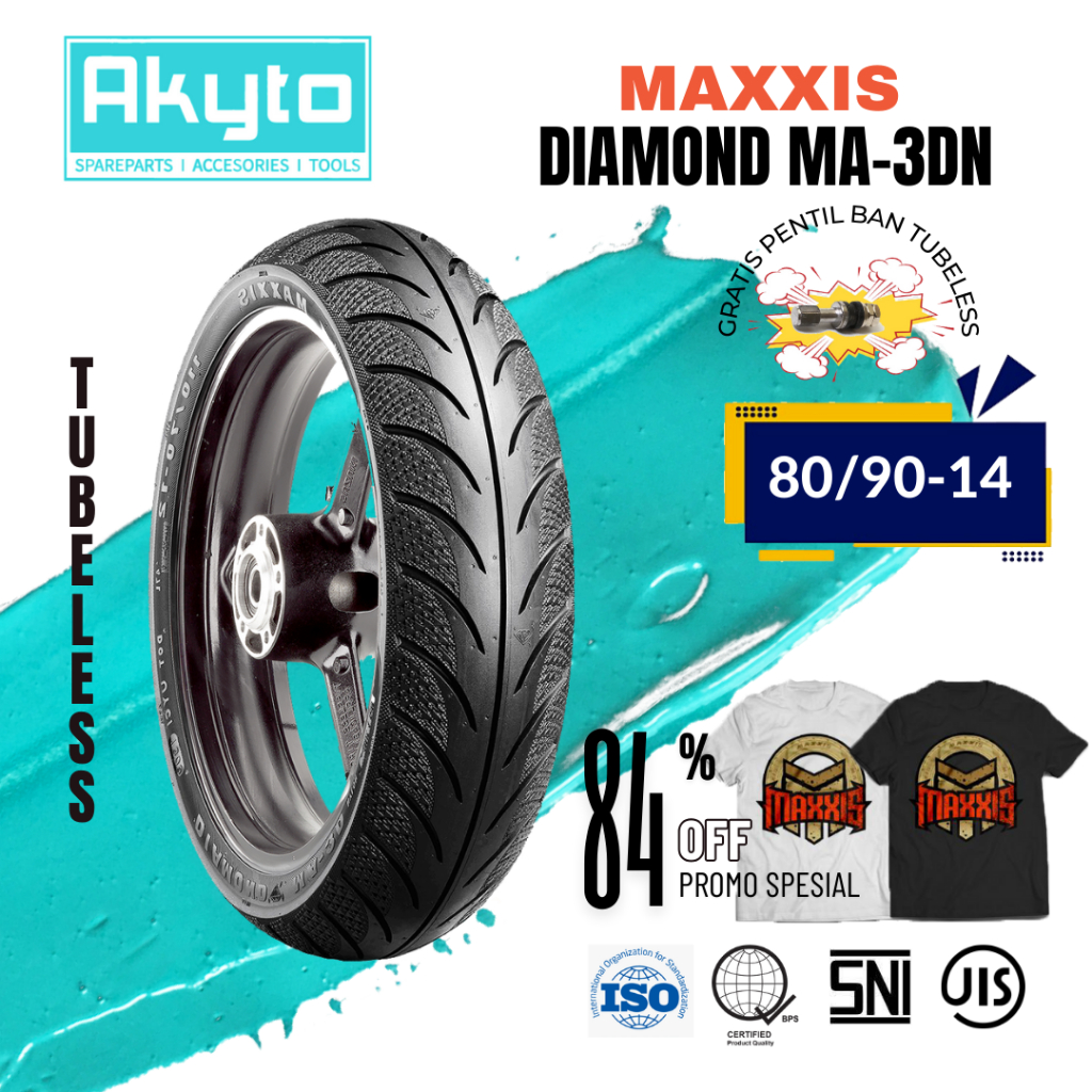 Jual BAN MAXXIS DIAMOND MA-3DN TUBELESS BAN MOTOR RING 14 / BAN MOTOR ...