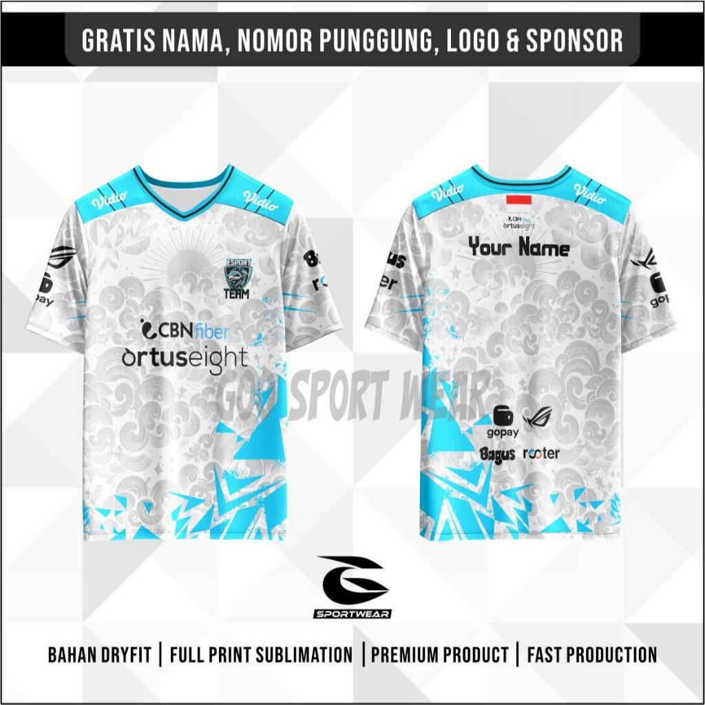 Jual Jersey Kaos Baju Gaming Esport Triangle CUSTOM Terbaru GRATIS NAMA ...