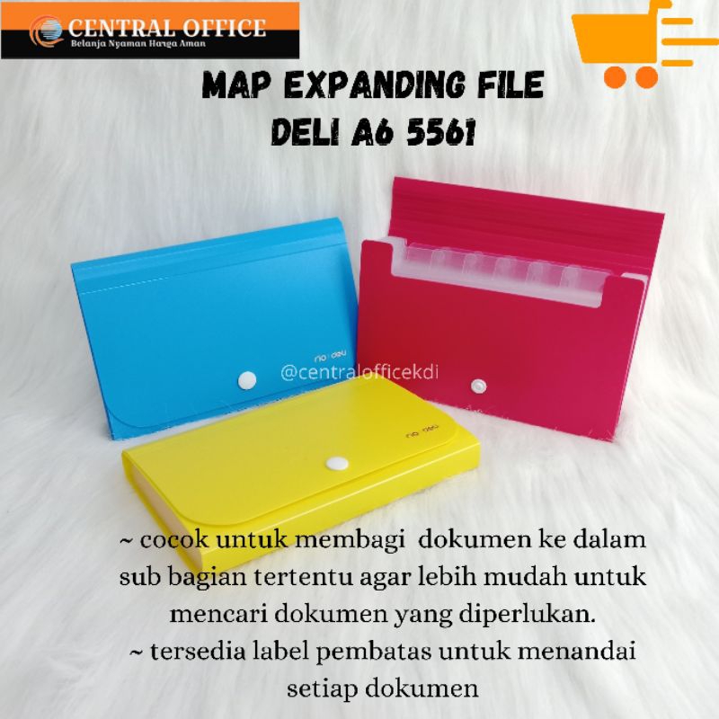 Jual Map Expanding File A6/Map Expanding File A6 DELI | Shopee Indonesia