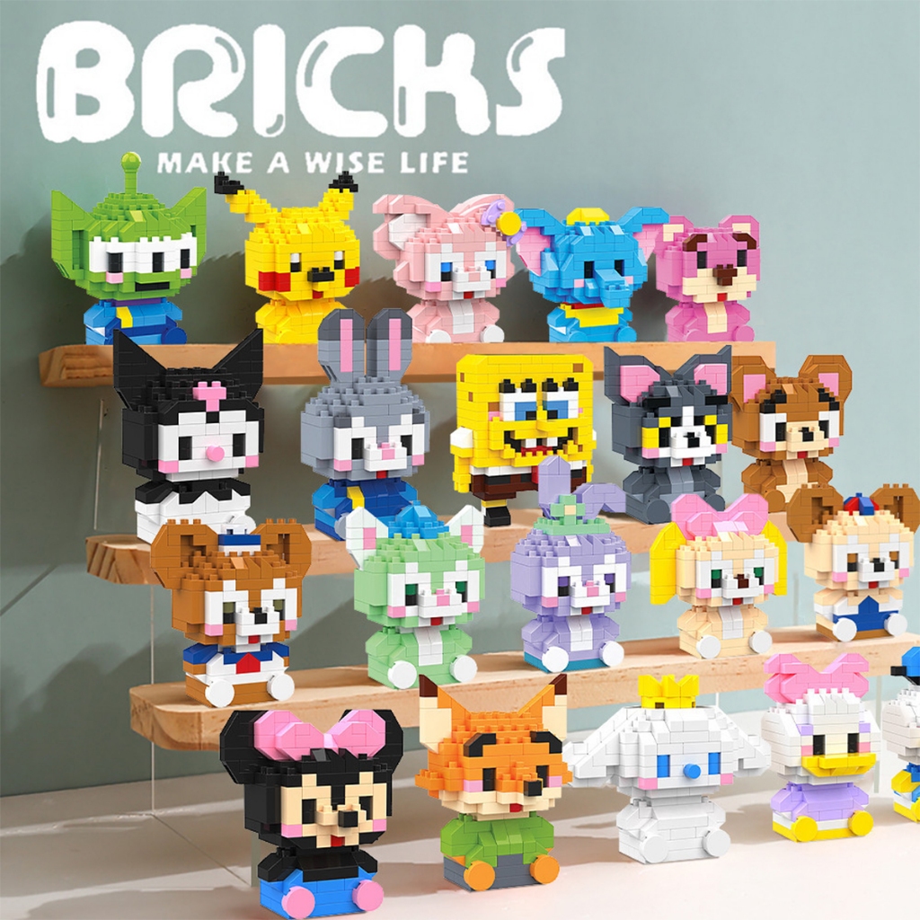 Jual LEGO BRICK MINI / Block Kartun Toy Brick Karakter Kartun Mini ...