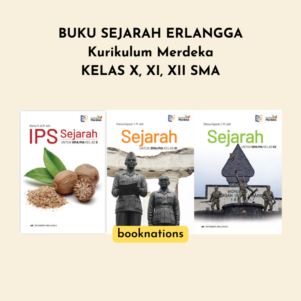 Jual Buku IPS SEJARAH kelas 10 11 12 / X XI XII SMA ERLANGGA Kurikulum Merdeka | Shopee Indonesia