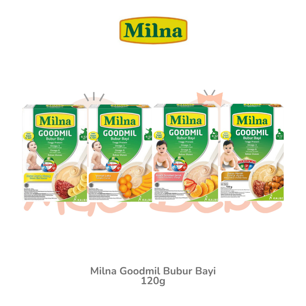Jual Milna Goodmil Bubur Bayi MPASI Anak 120g | Shopee Indonesia