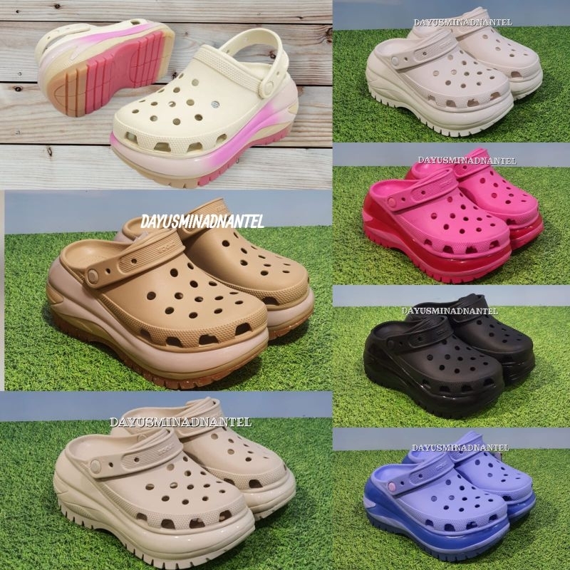 Jual Crocs / Crocs Mega Clog / Sepatu Sandal Wanita Crocs Mega Clog ...