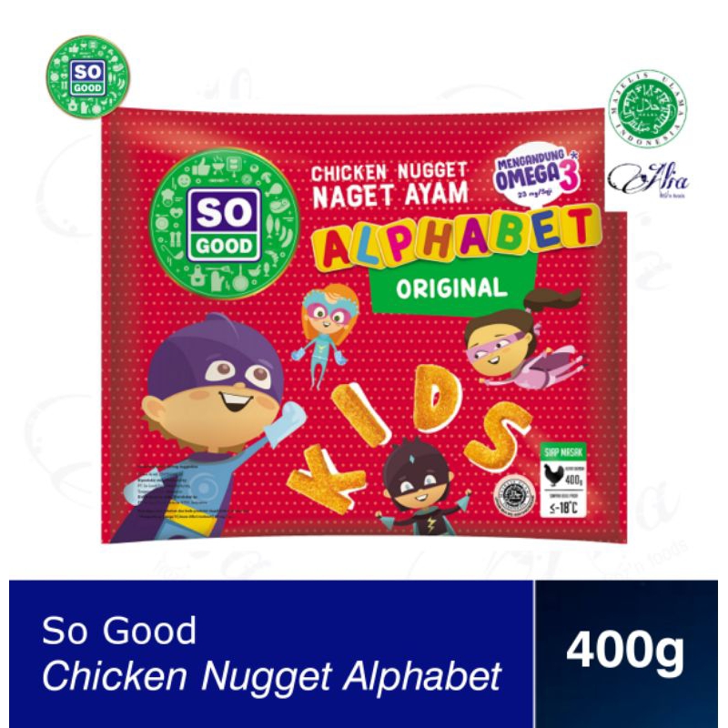 Jual Nugget So Good Alpabet/Nugget Ayam Berbentuk Huruf 400g | Shopee ...