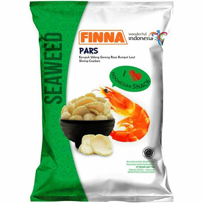 Jual Finna Snack Kerupuk Udang Pars Seaweed 40G | Shopee Indonesia