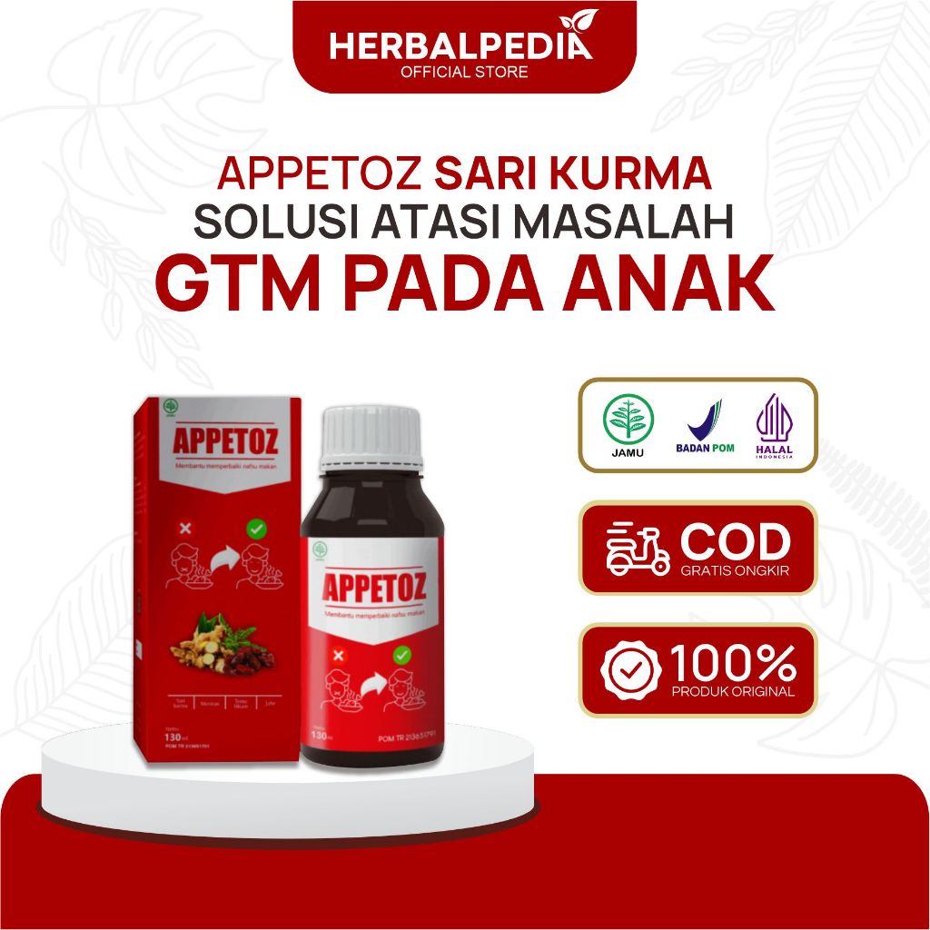 Jual Appetoz Sari Kurma Anak - Atasi GTM Pada Anak | Daya Tahan Tubuh ...