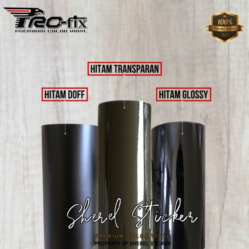 Jual skotlet hitam transparan hitam glossy hitam doff scotlite profix ...