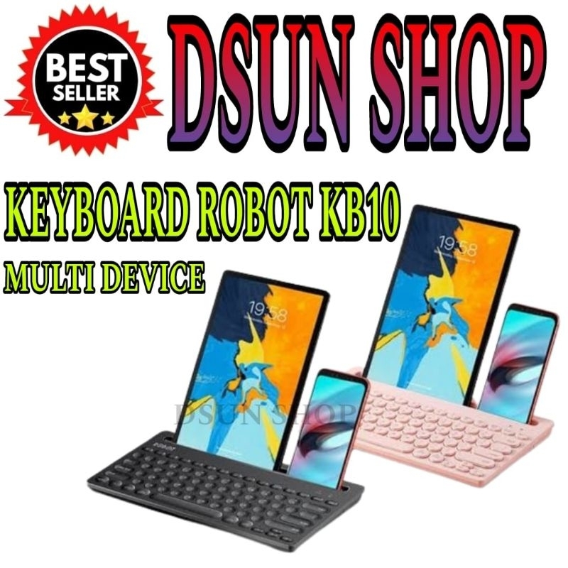 Jual ROBOT KB10 Keyboard Bluetooth Wireless Multi Device Connection ...
