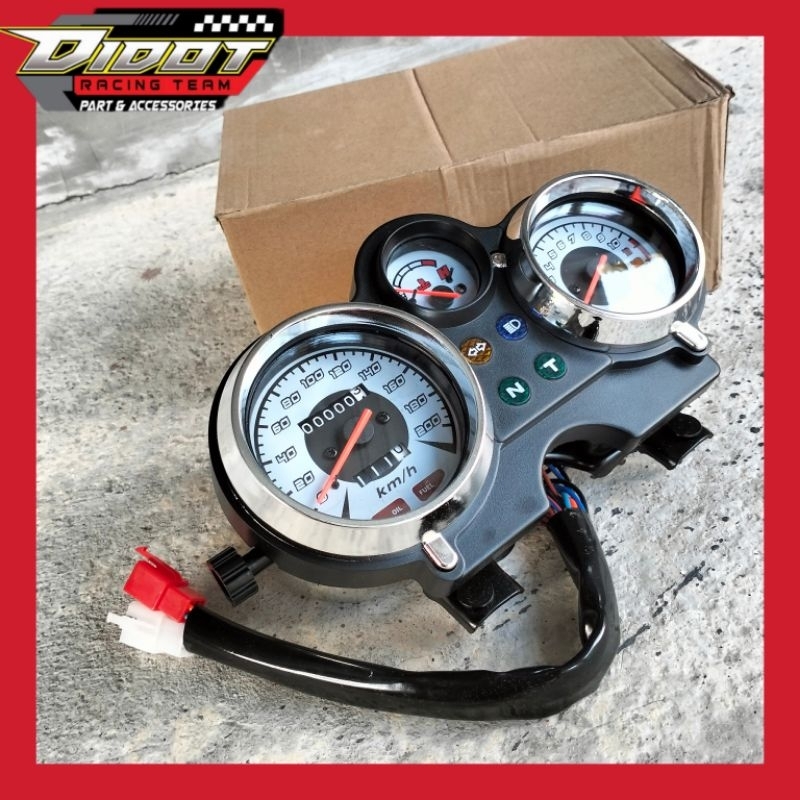 Jual SPIDOMETER SPEEDOMETER MODEL NINJA SS DUS COKLAT LAYAR PUTIH IMPOR ...
