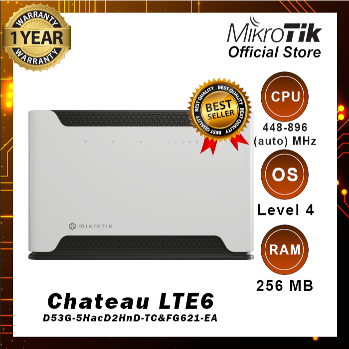 Jual MikroTik Chateau LTE6 D53G-5HacD2HnD-TC&FG621-EA | Shopee Indonesia