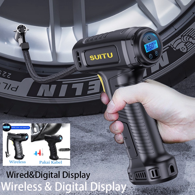 Jual Pompa alat pengukuran tekanan ban Pompa Ban ElektrikPompa Ban ...