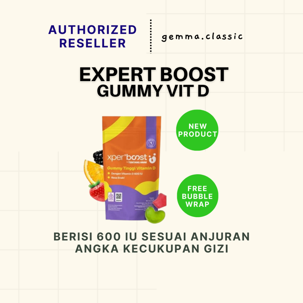 Jual EXPERT CARE BOOST Gummy Vit D 600 IU Anak Dewasa / Boost Imunitas ...