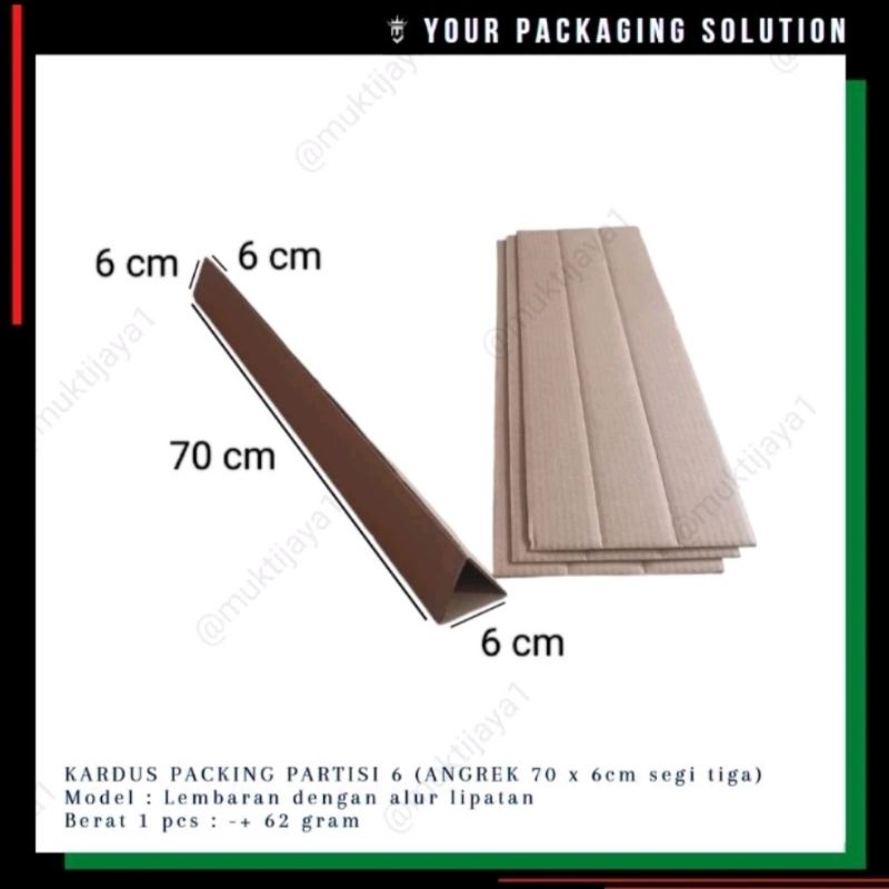 Jual PARTISI 6 (Angrek 70) • 70x6cm segi tiga • Kardus/ Karton Lembaran ...