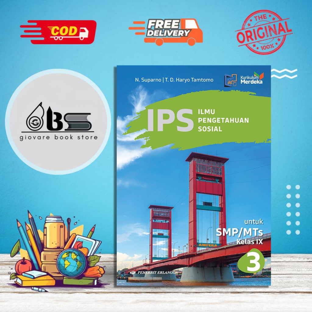 Jual IPS KELAS 9 ERLANGGA KURIKULUM MERDEKA ORIGINAL | IPS SMP/MTS KLS.9/KM | Shopee Indonesia
