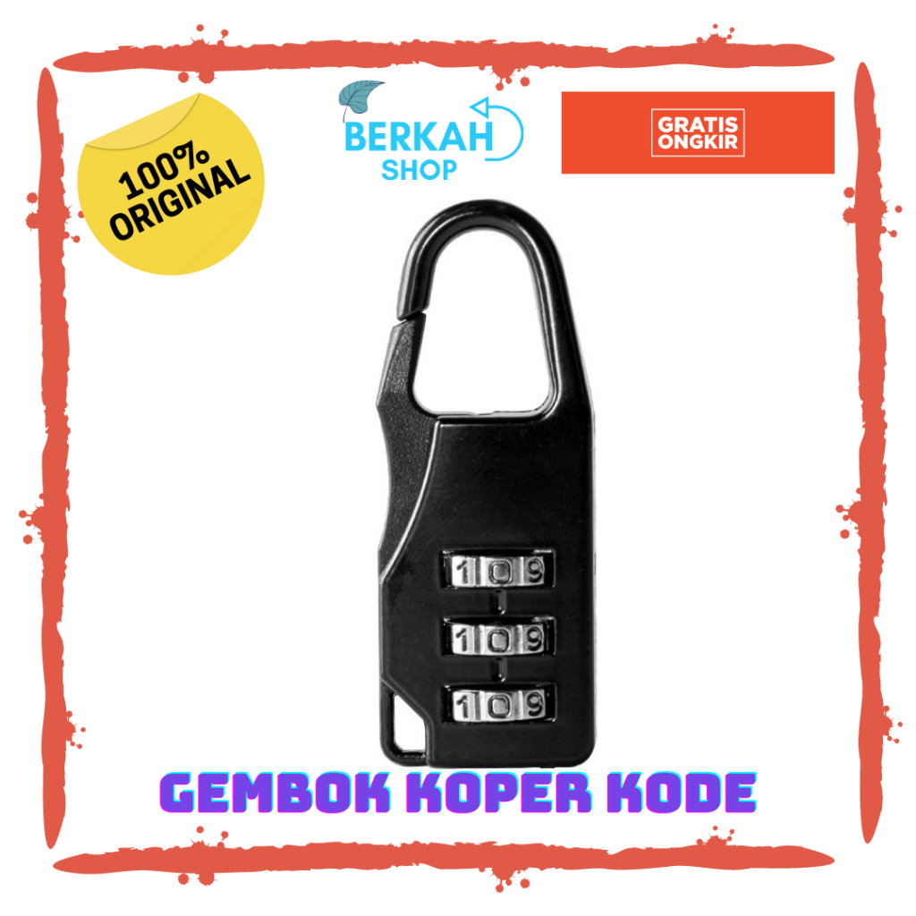 Jual Gembok Koper Kode Angka Numeric Code || | Shopee Indonesia